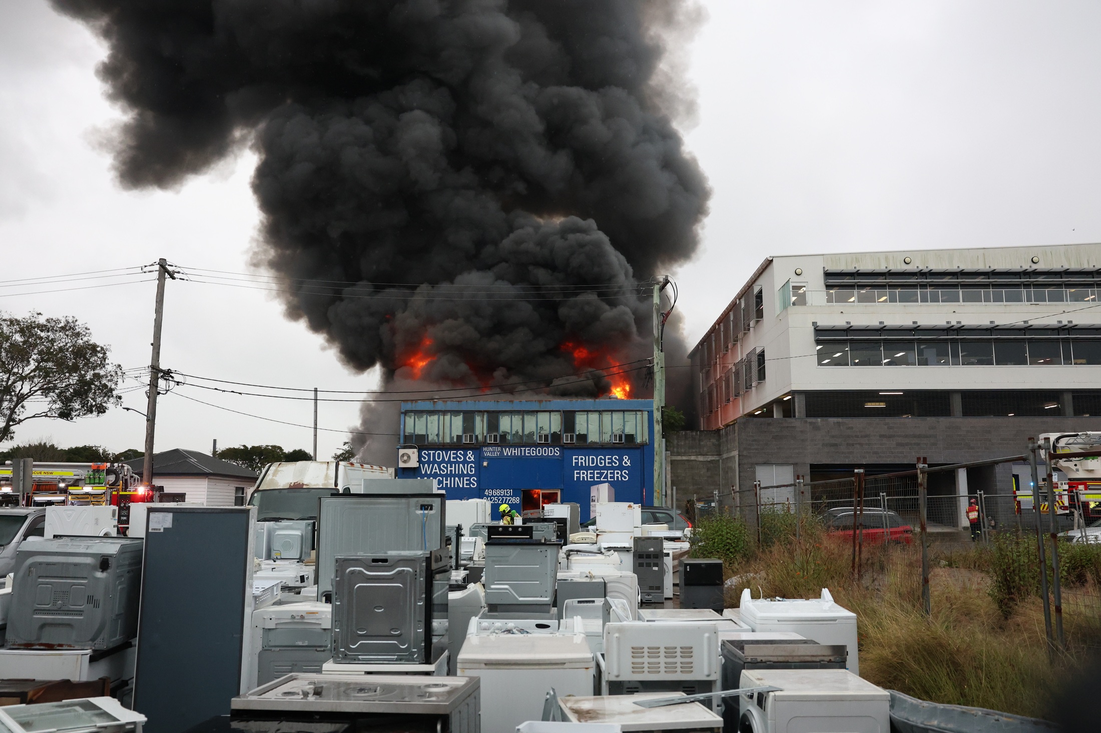 Fire Rips Through Mayfield Whitegoods Warehouse - 2NURFM
